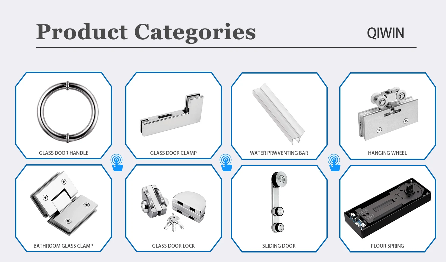 Glass Door Locks Office Partition Accessories - Secure & Stylish
