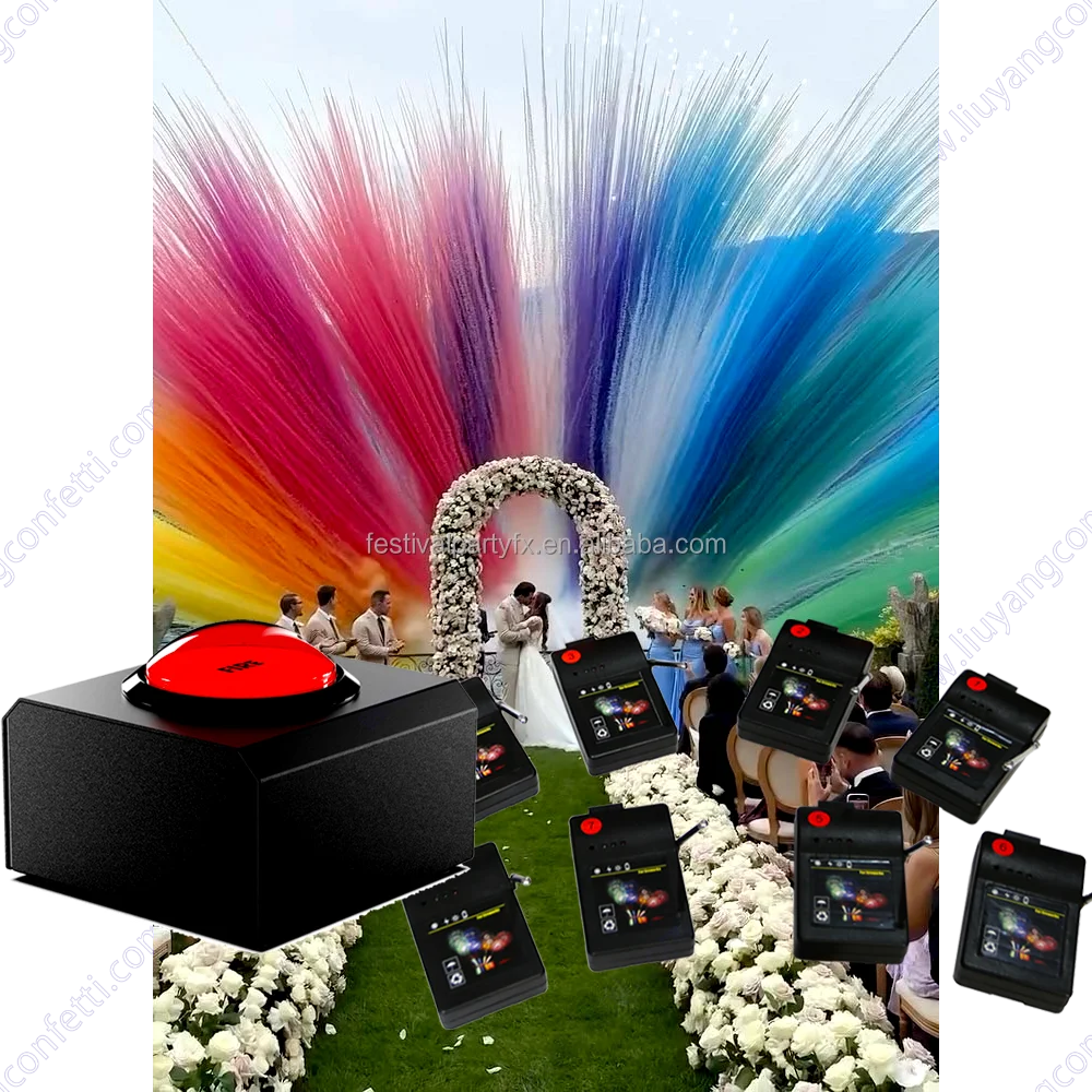 Red Push Button Controlled Party Decorations - Gender Reveal Confetti ...