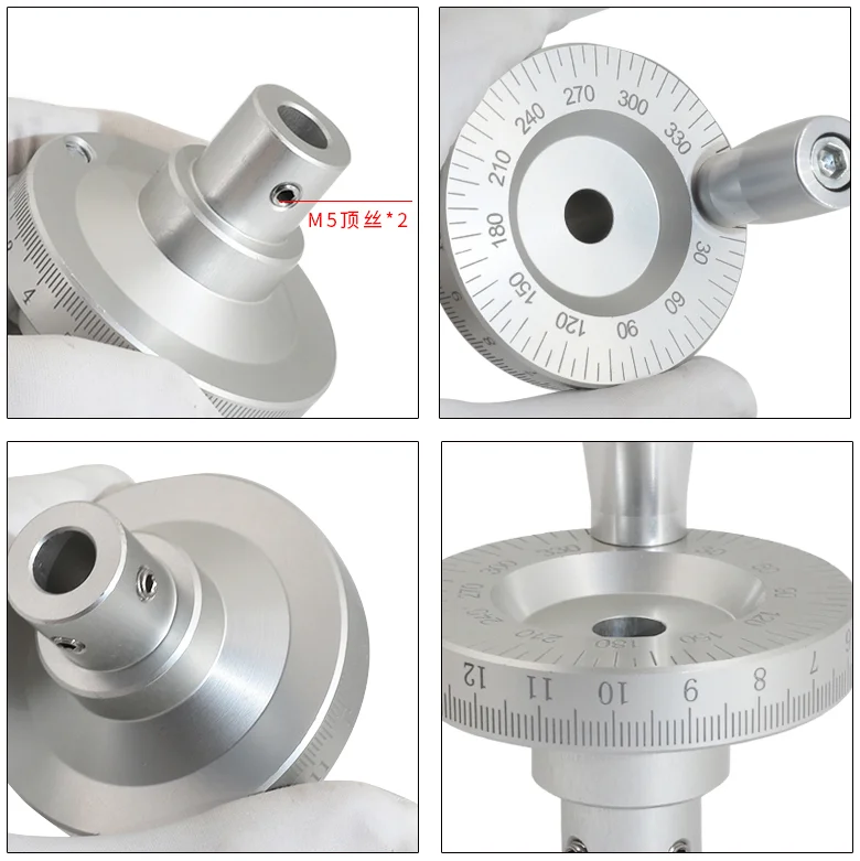 Manual Hand Wheel Position Counter - Linear Bearing Stroke 100-500mm