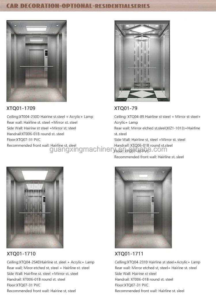 Custom Hydraulic Disabled Elevator Stainless Steel Passenger Elevator ...
