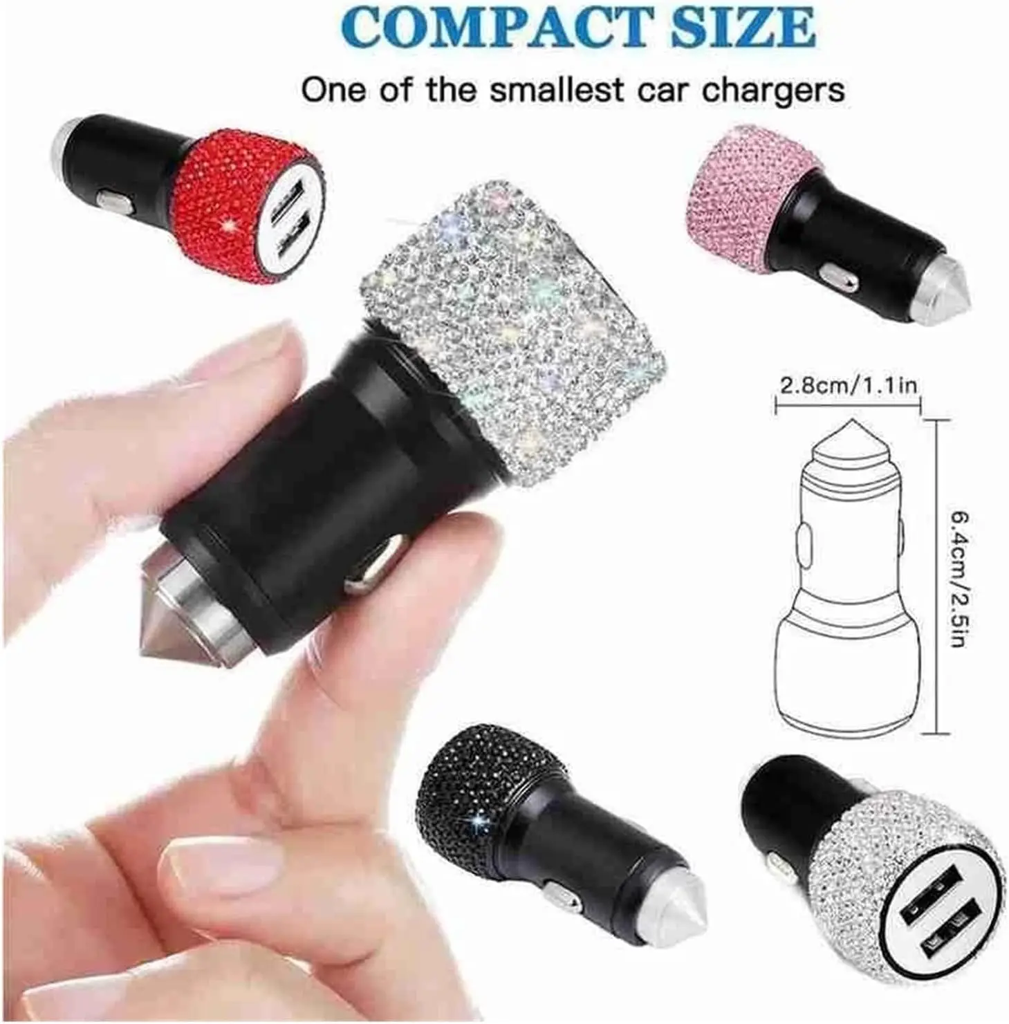 2 Usb Fast Charging Safety Hammer Break Windows In Emergencies With ...