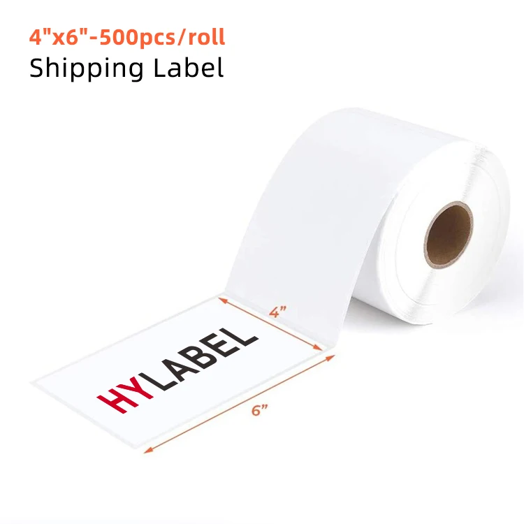 Adhesive Paper Custom Stickers Roll - Direct Thermal Labels