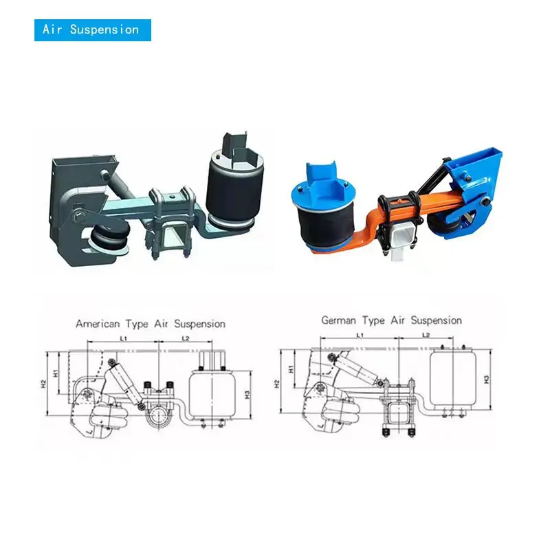 American Truck Trailer Air Spring Shock Absorber Axle Air Spring ...