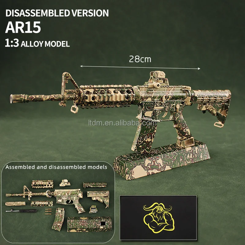 1:3 AK47 Toy Gun - Metal Model for Military Enthusiasts