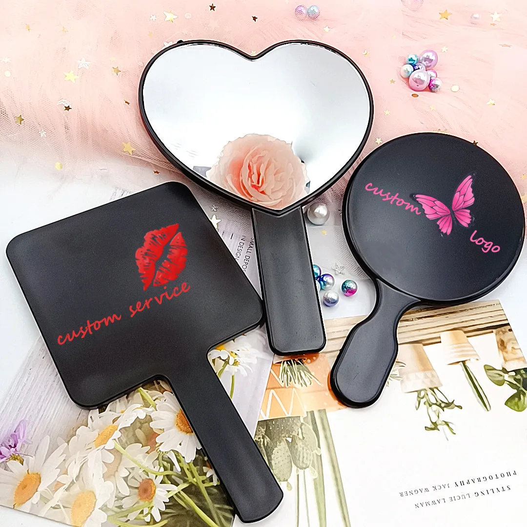 Small Hand Mirror Cosmetic With Rhinestone Makeup Mirror Vendor Custom ...
