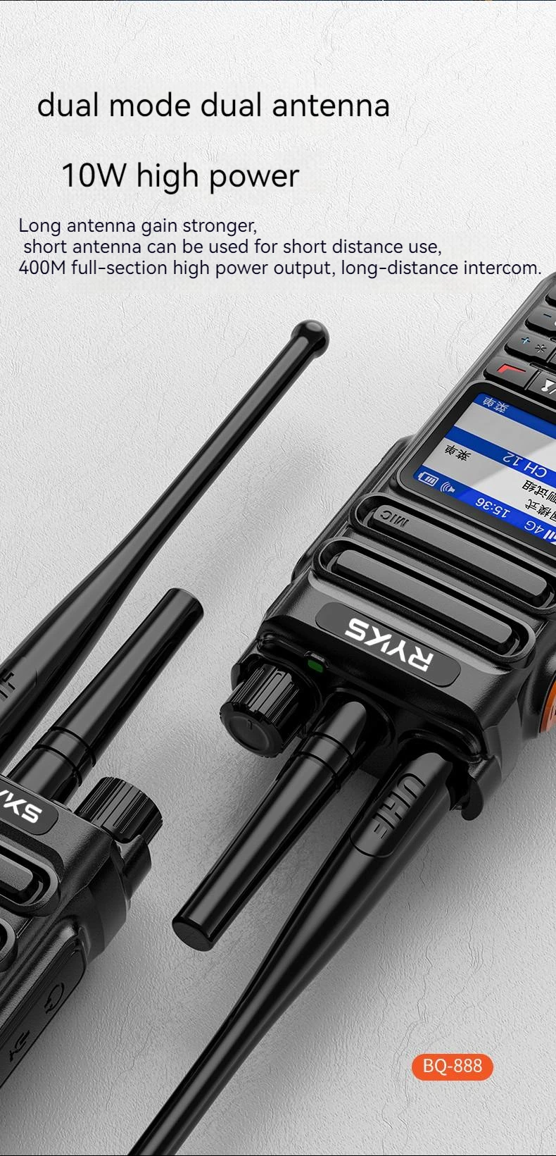 Global-intercom 4G POC and UHF Internet Two-Way Radio