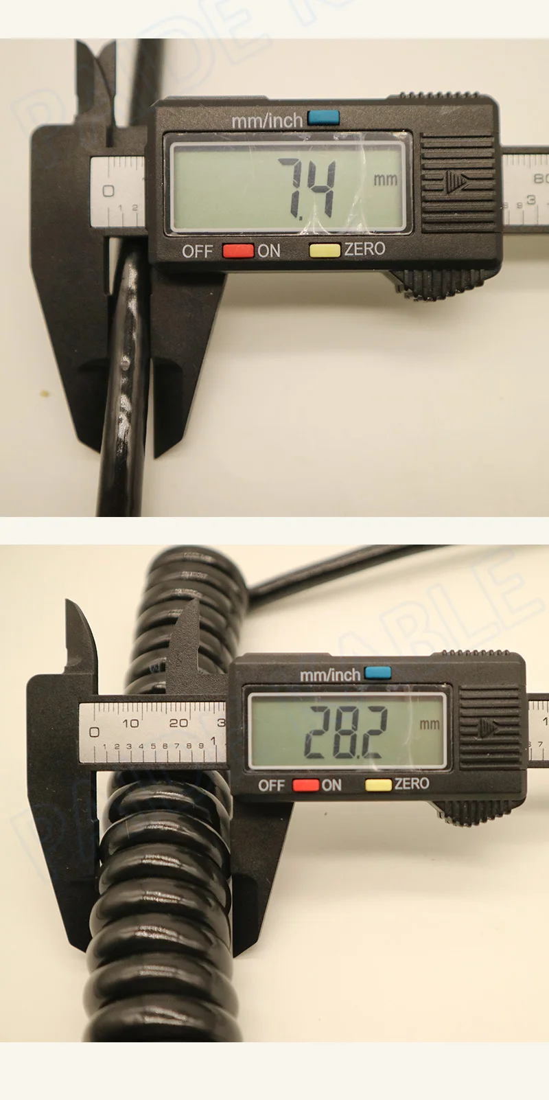 PU Sheath 4x2x24AWG CAT 6 Network Spiral Coiled Cable Curly Spring ...