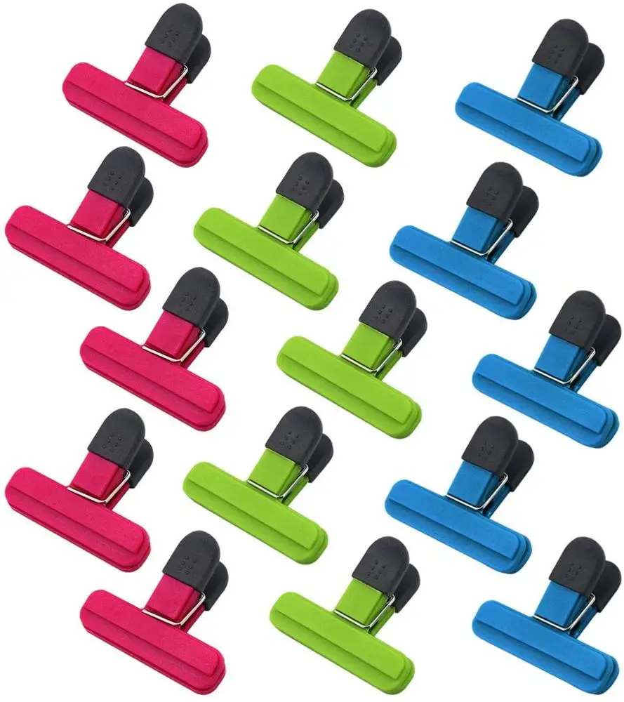 Colorful Customized Chip Bag Clips Food Bag Sealing Clips With Good ...