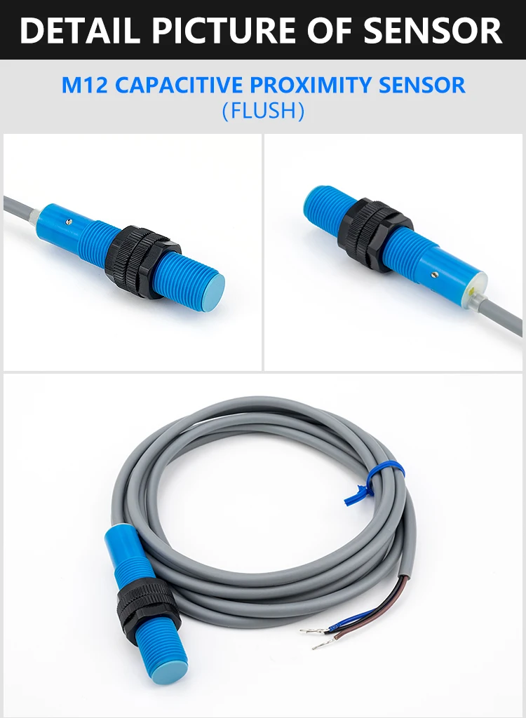 JIMOU M12 Capacitive proximity switch Sensing plastic wood liquid metal ...