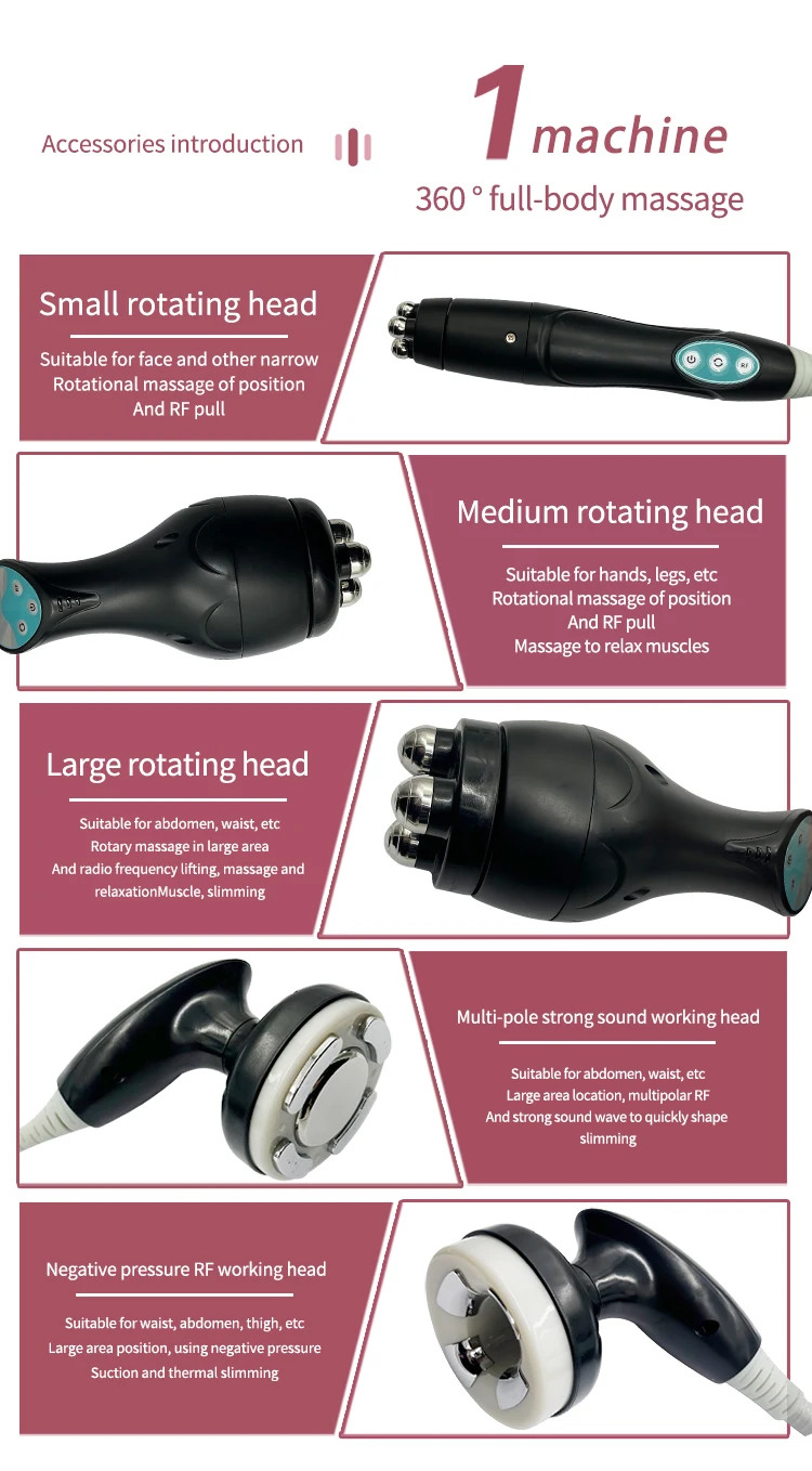 Negative Pressure Health Equipment 360 Degree Rolling Rotary Machine Rf ...