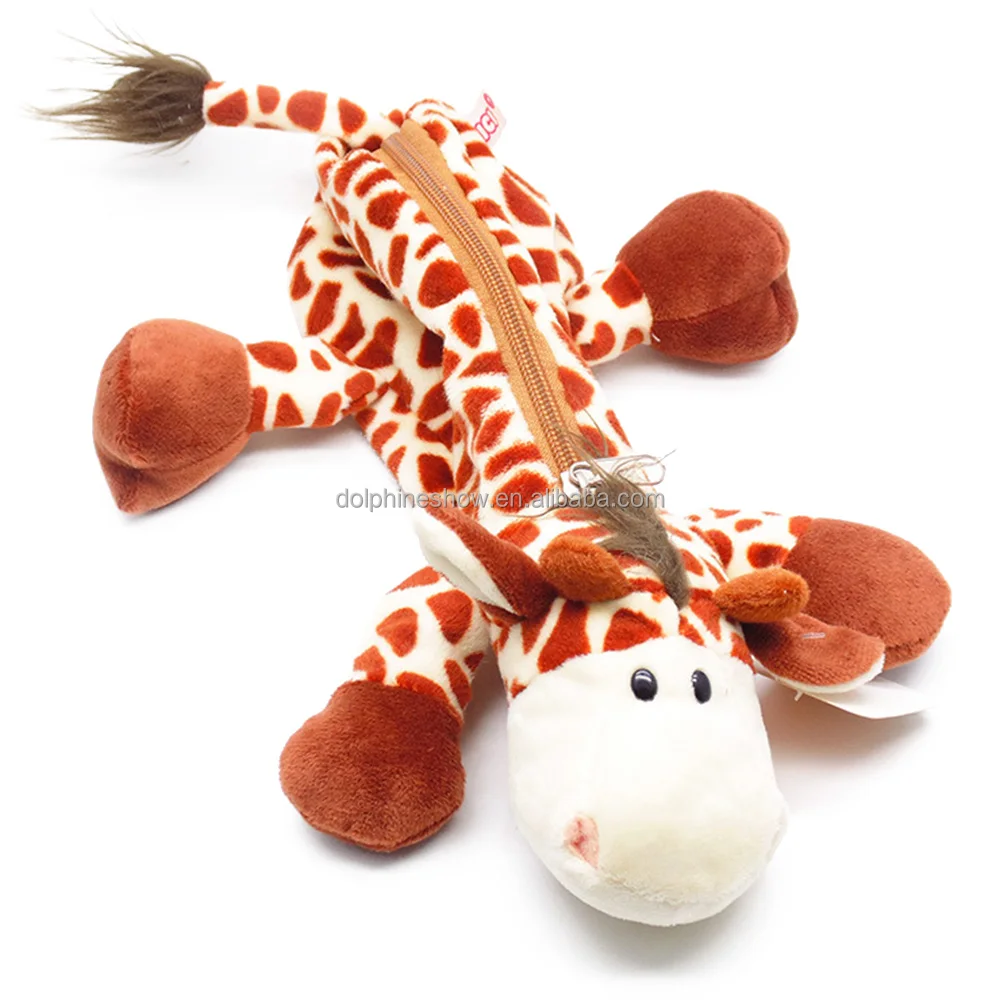 Child Gift Animal Lion Tiger Plush Stuffed Pencil Case For Kids Soft ...