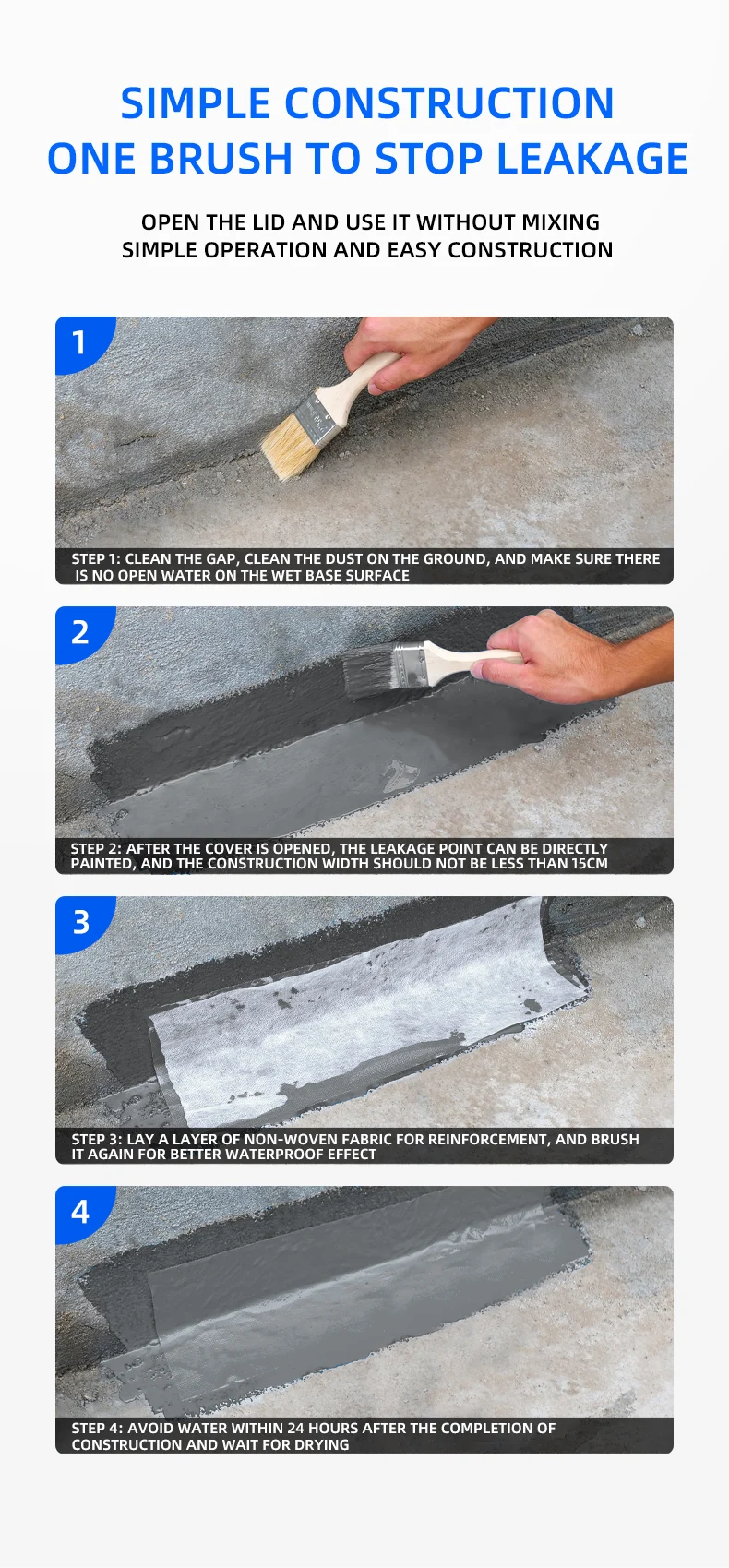 Roof Leakage Repair with Acrylic Waterproof Coating