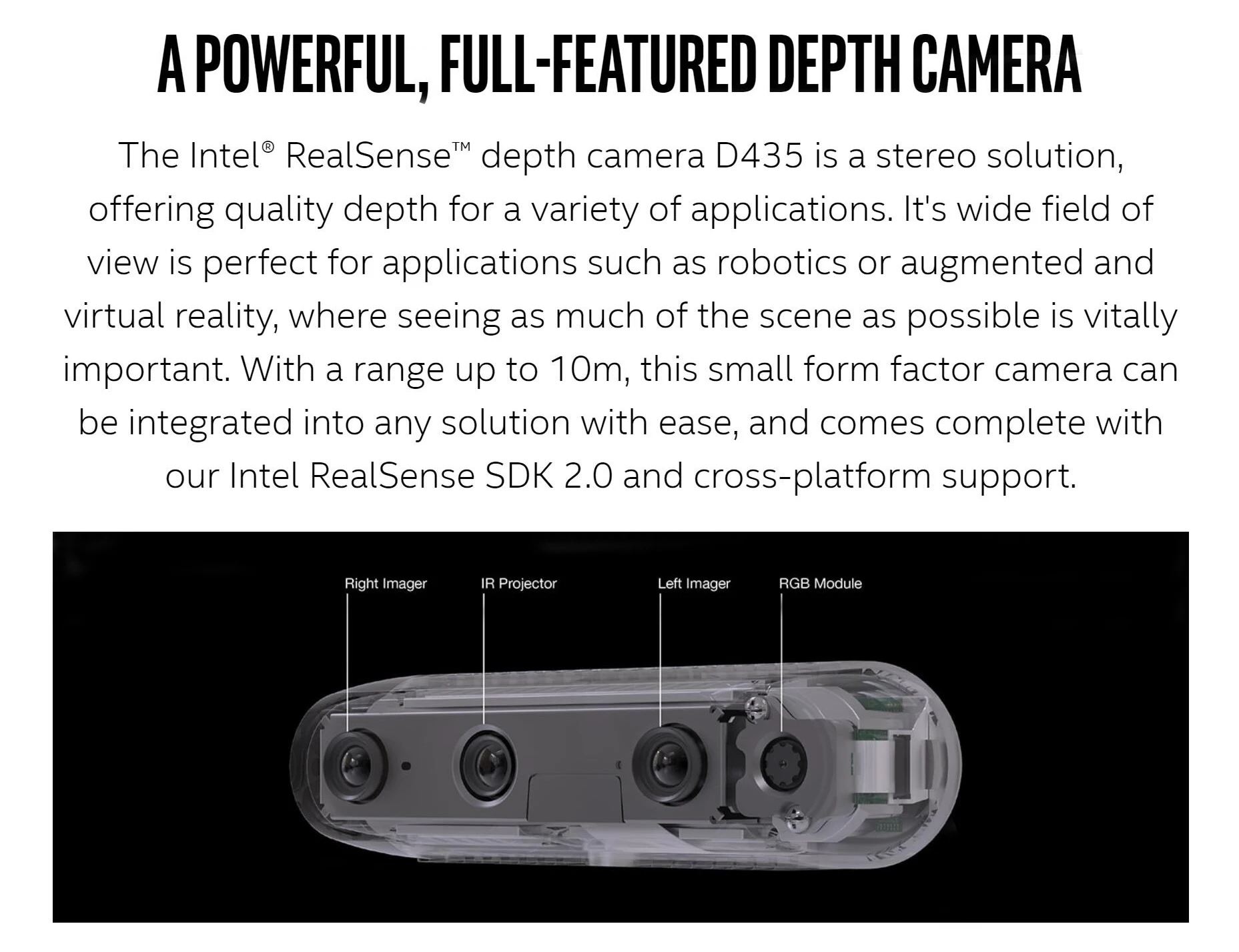 Intel Realsense Depth Camera D435/d435i A Powerful Full-featured Depth ...