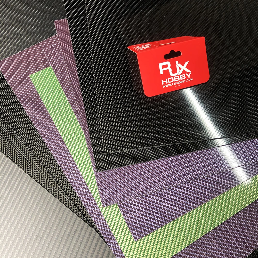 Yellow Purple Green Blue Color Carbon Fiber Sheet Plate Twill gloss 3K ...