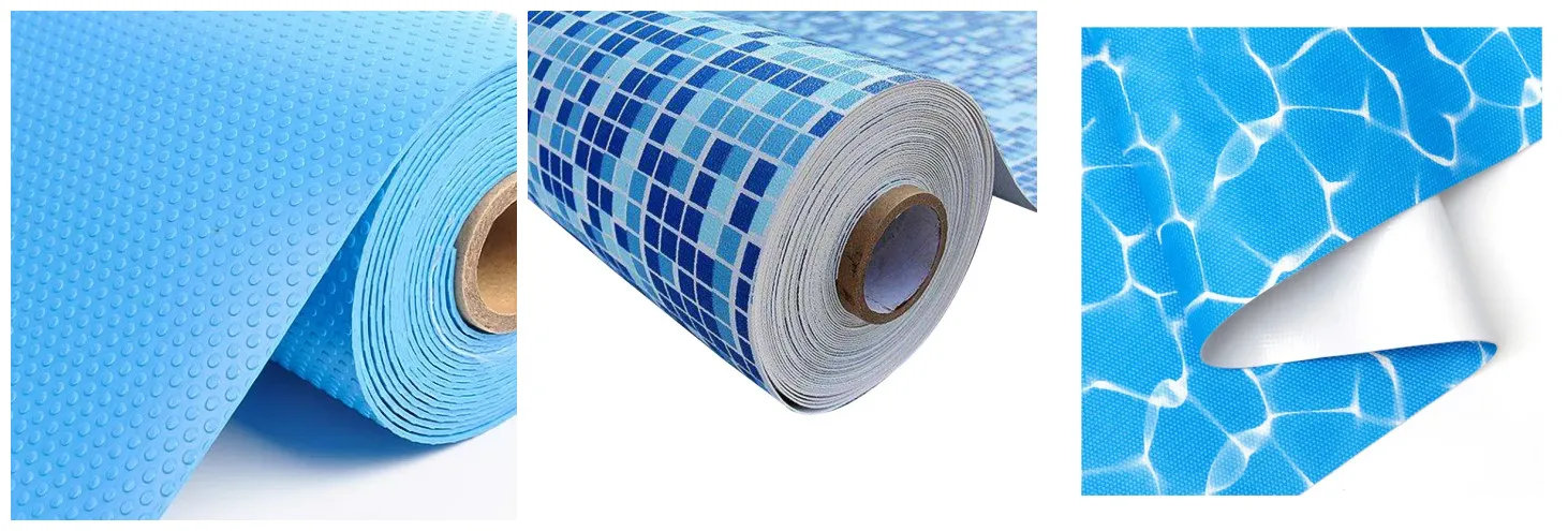1.5mm Thickness Blue Reinforced PVC Swimming Pool Liner Materials for ...