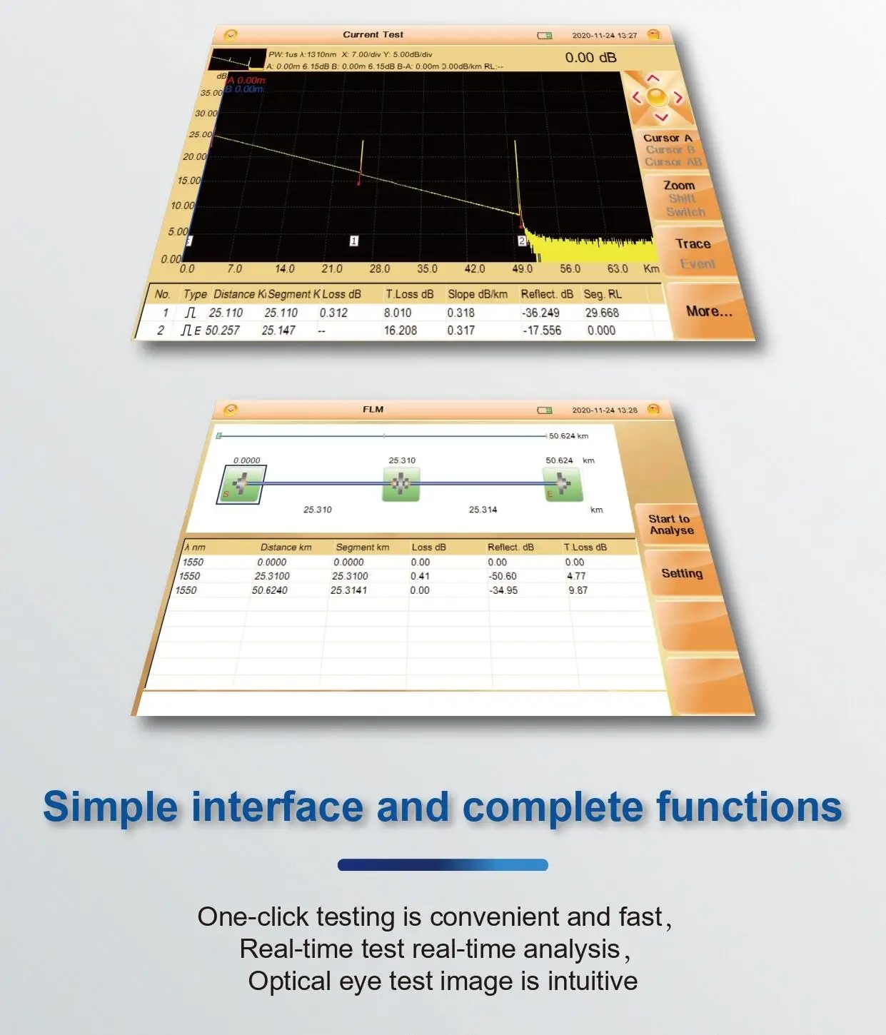 Mini Tester Smart Handheld with power meter Portable Mini Pro Fiber ...