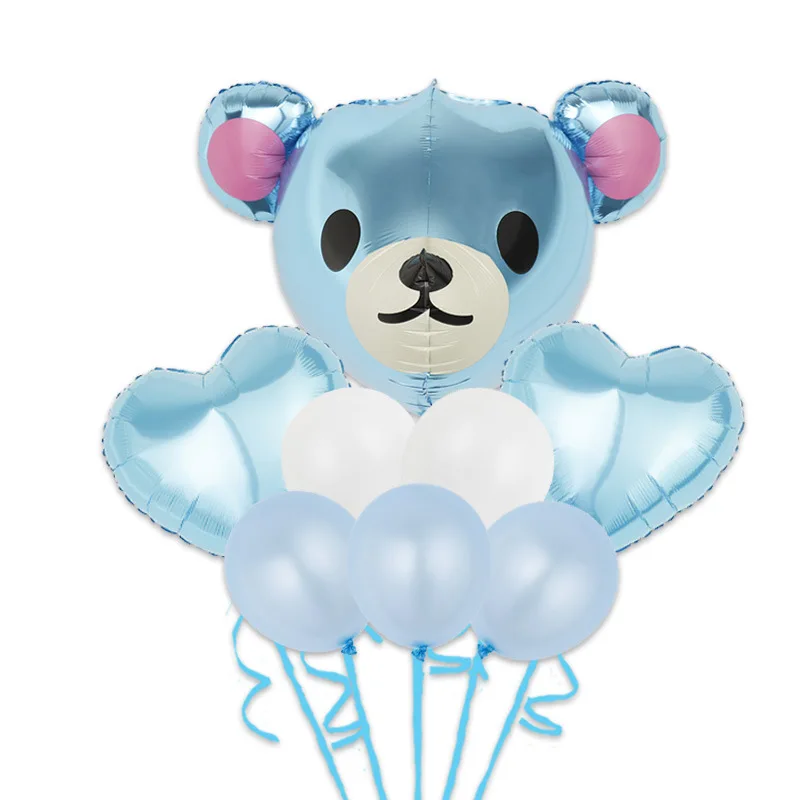 24 Inch Transparent Teddy Bear Bobo Ball Aluminum Film Balloon Cartoon ...