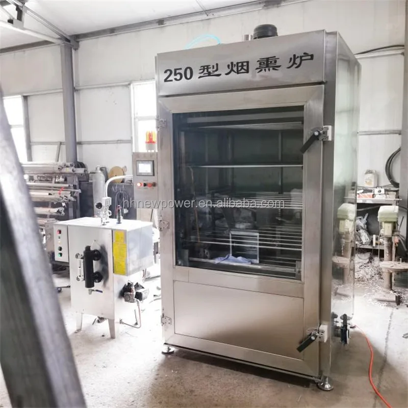 Stainless Steel Electric Meat Sausage Smoker - 30-500kg/batch