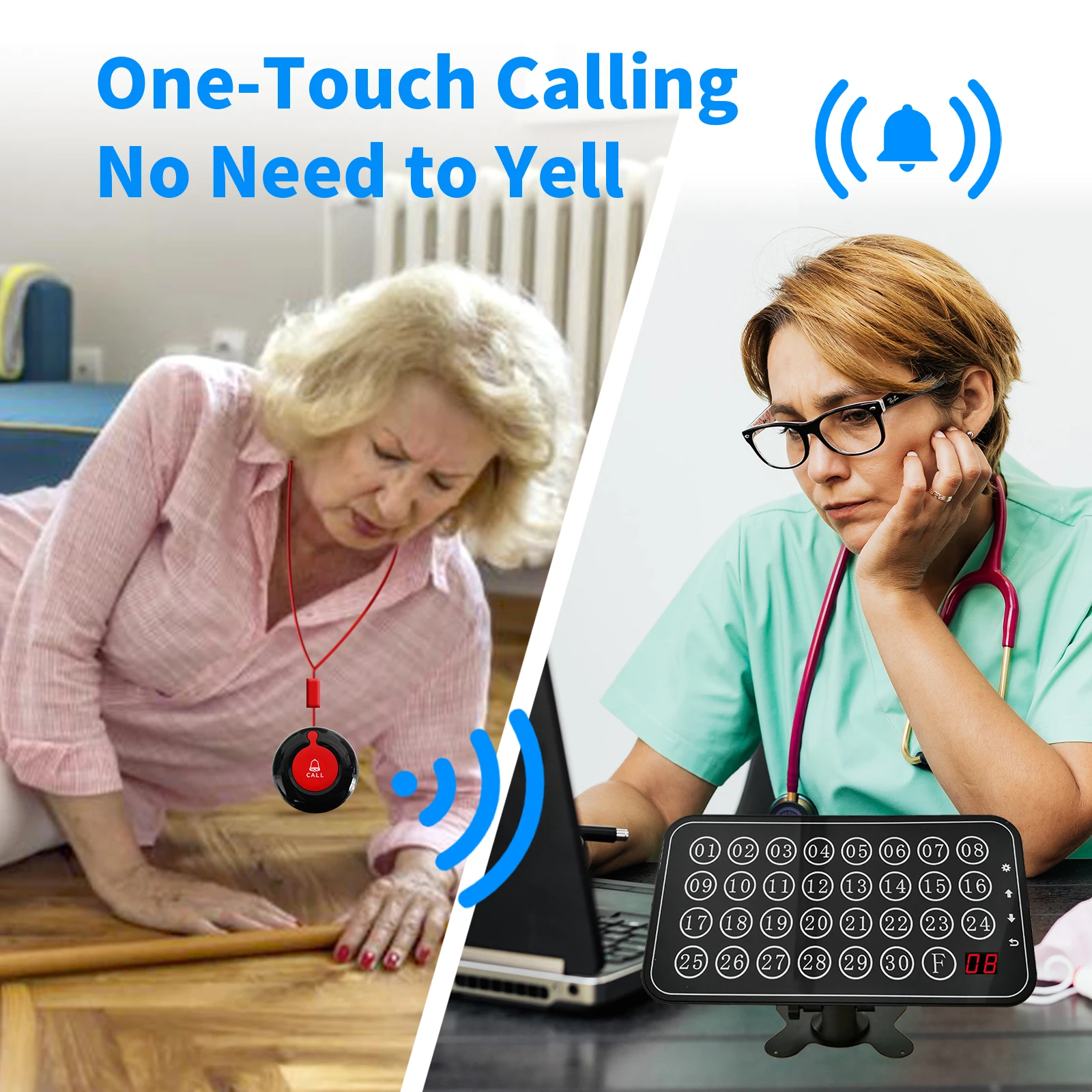 433.92mhz Wireless Nurse Call Button - Efficient Hospital Communication