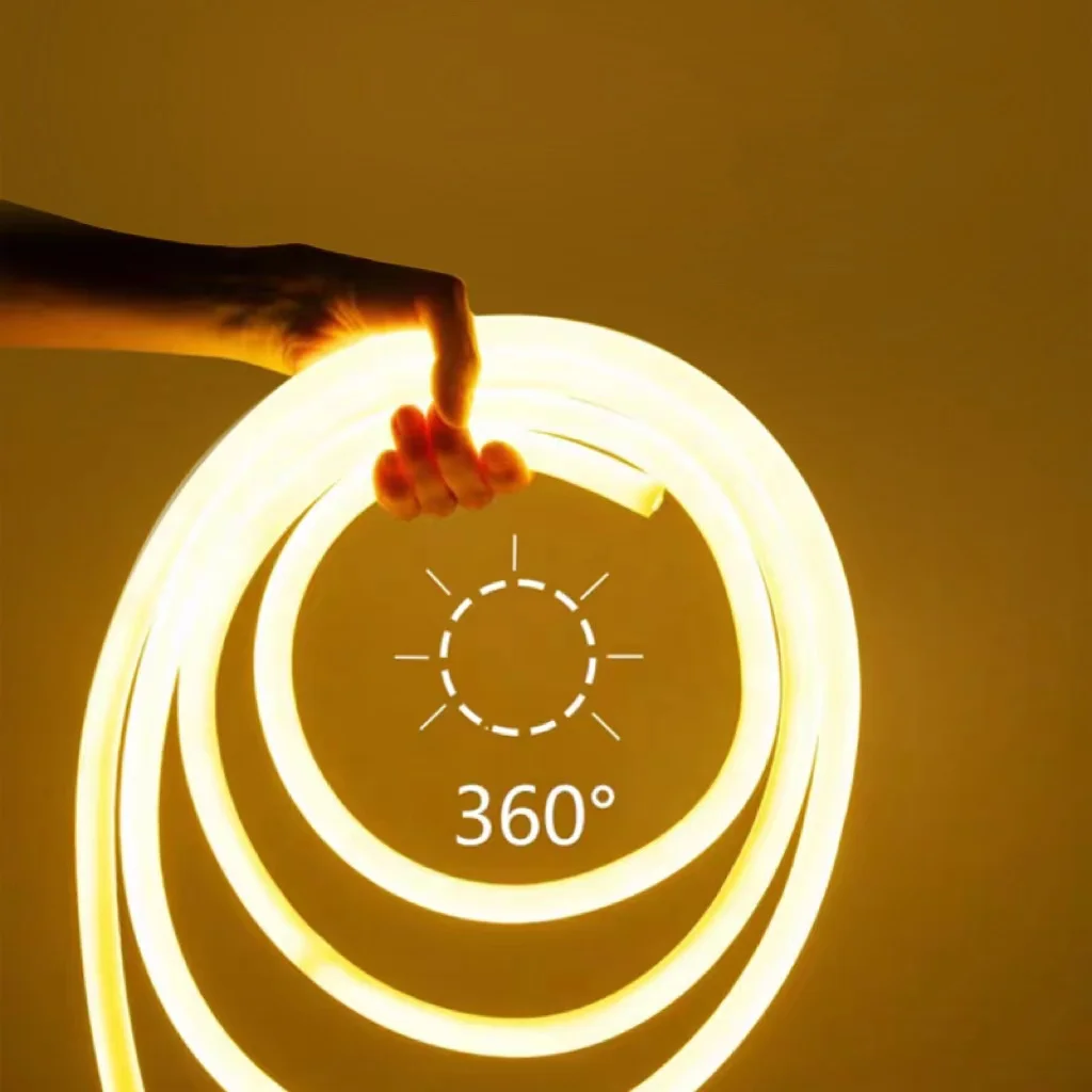 18mm Diameter Silicone LED Neon Rope Light White IP67 led neon flexible ...