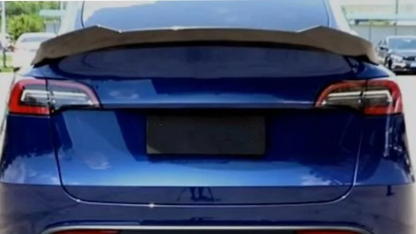 Electric Car Model Y Prepreg Dry Carbon Fiber Ducktail Spoiler For ...