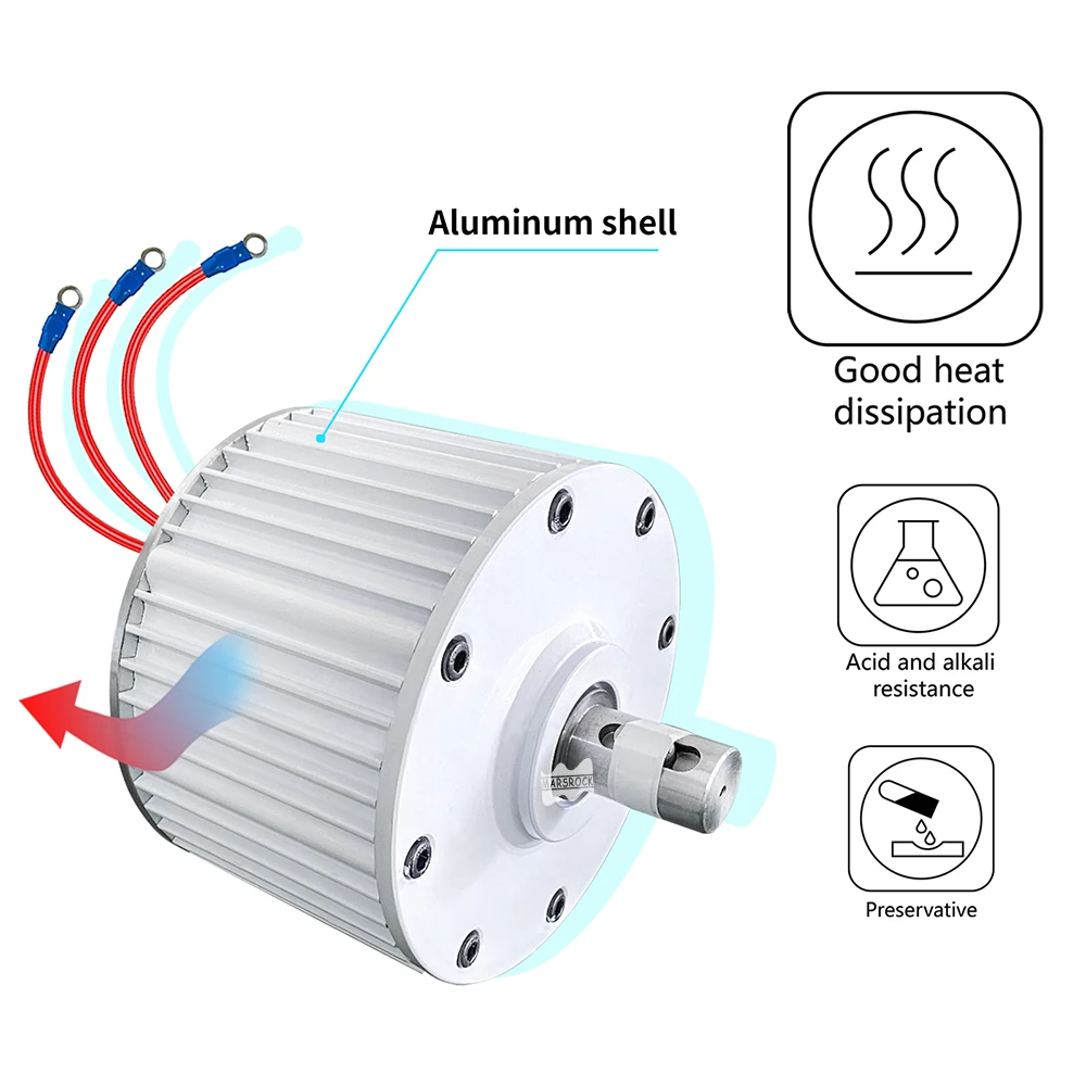 1000w 500rpmndfeb PMG Rare Earth Permanent Magnet Generator for DIY ...