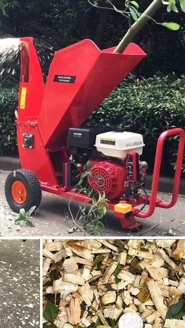 13hp Factory Promotional Wood Crusher Tree Shredder Machine Making ...