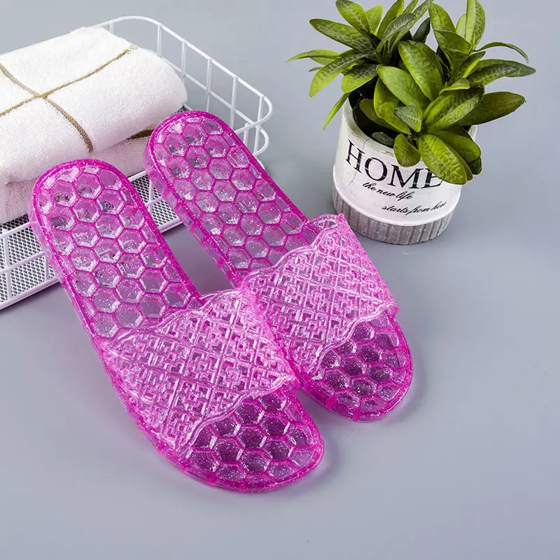 Transparent PVC Indoor Slippers - Lightweight & Stylish