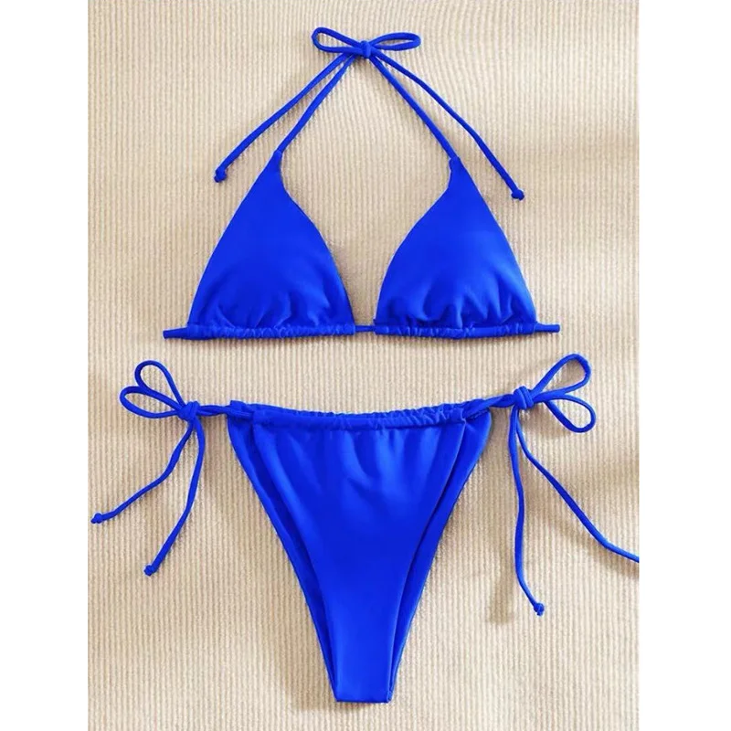 2024 JYJ Sexy Triangle Bikini New Custom Color Size Two-Piece Cheeky ...