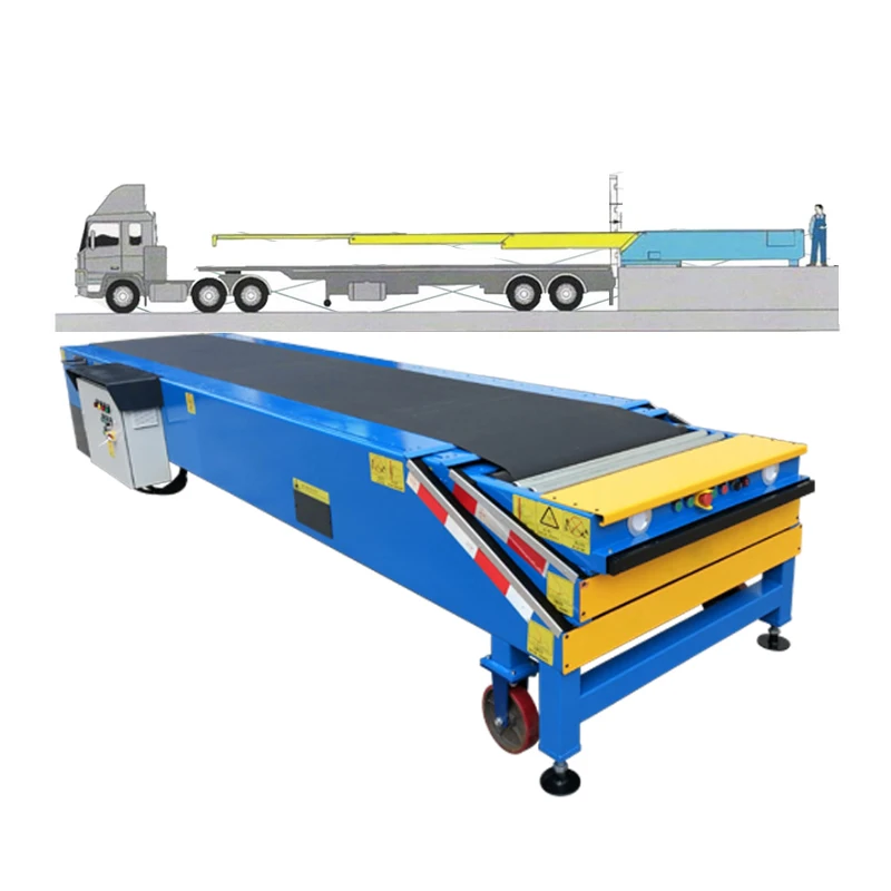 Loading Unloading Truck Container Fixed/Movable Telescopic Belt ...