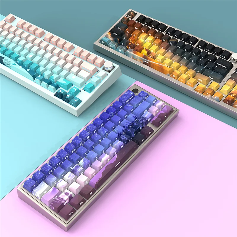 Dawn/deep Sea/interstellar/purple Fantasy Keycaps for 108 Mechanical ...