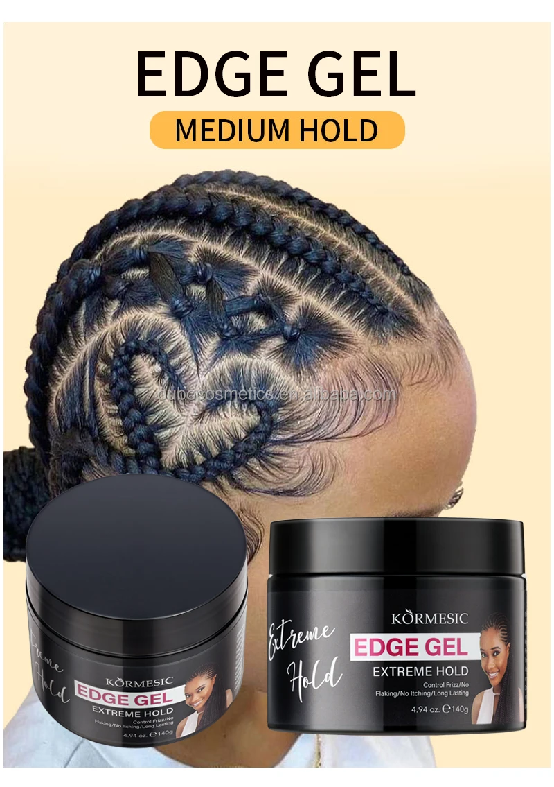 KORMESIC Hair Wax Braid Gel - Strong Hold & Texturizing