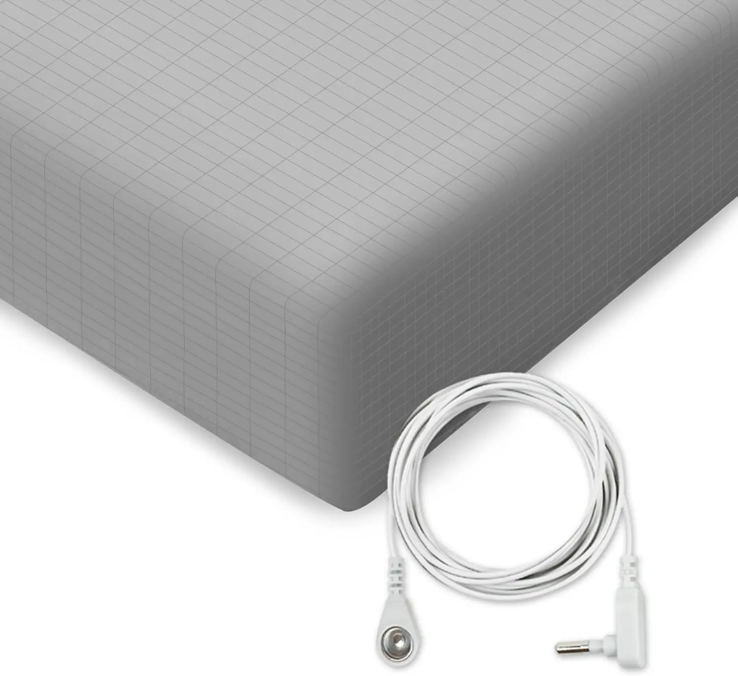 All Silver Fabric Conductive Earthing Bed Sheet For Better Sleep EMF ...