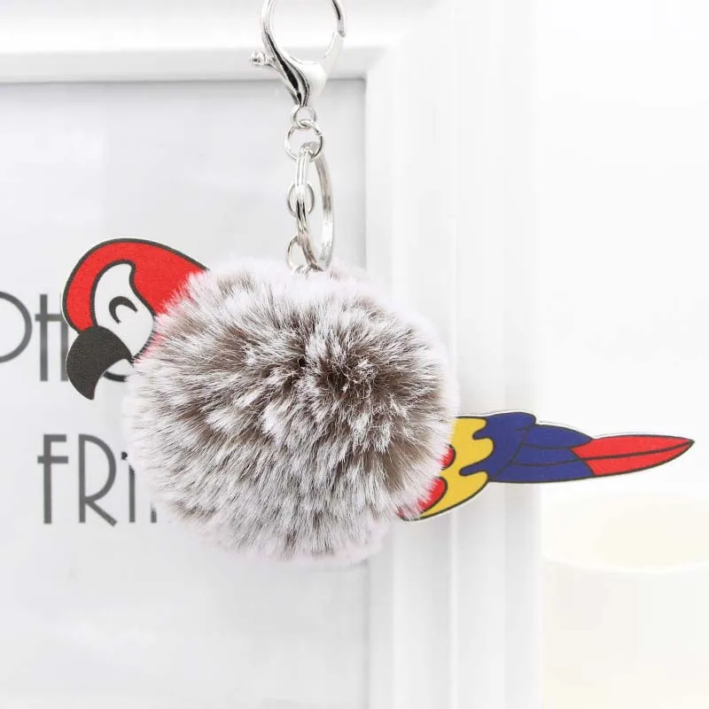 Freedi Novelty Jewelry Keyrings Cartoon Parrot Key Ring Chain Cute ...