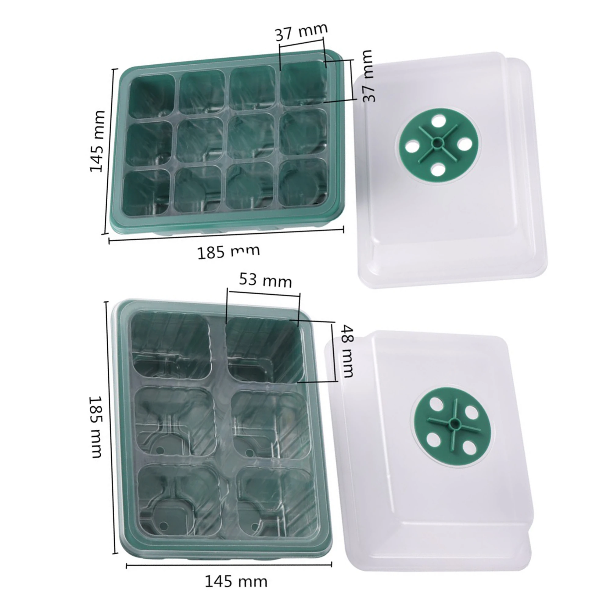 Horticulture Clone Tray Germination Grow Tray Seedling Box Hydroponic ...