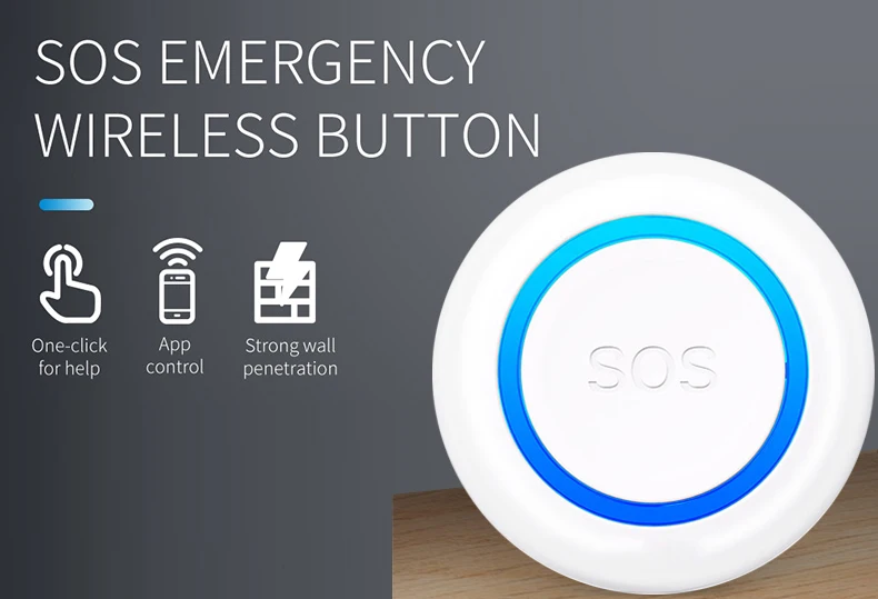 Wireless Wifi Elderly Caregiver Pager Sos Call Button For Seniors ...