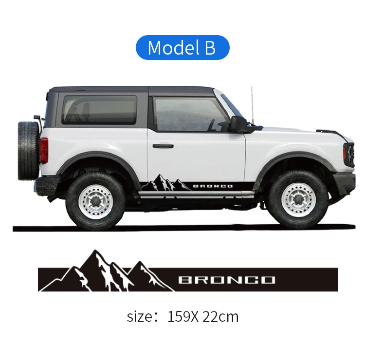 Car Side Sticker for Ford Bronco - Stylish Graphics Decal