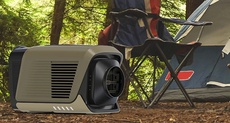 Outside 3000Btu Portable Air Conditioner Green Mini Camping Air ...