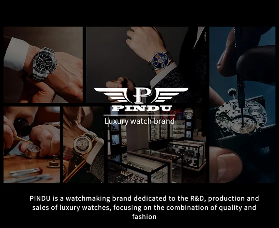 Pindu 6570 Luxury Men's Quartz Sport Watch | 30m Waterproof, Leather ...
