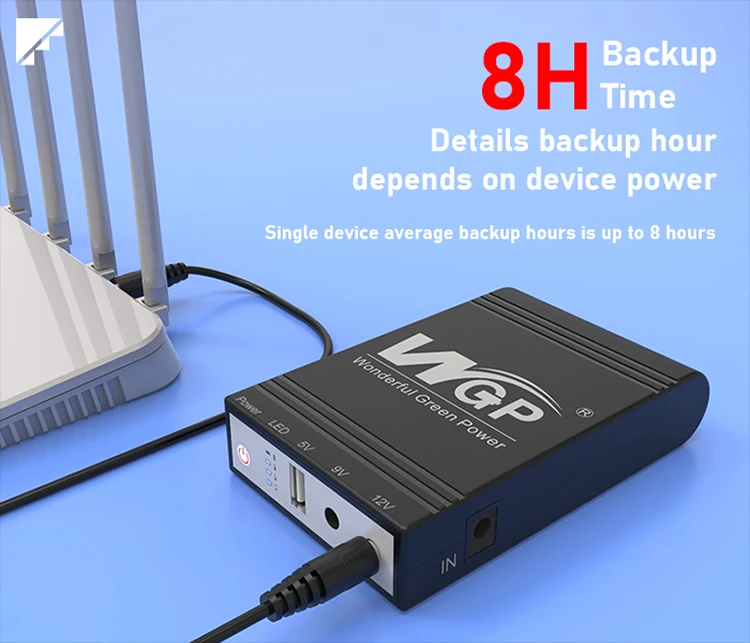 WGP Mini DC UPS 12V 2A - Reliable Power for Routers