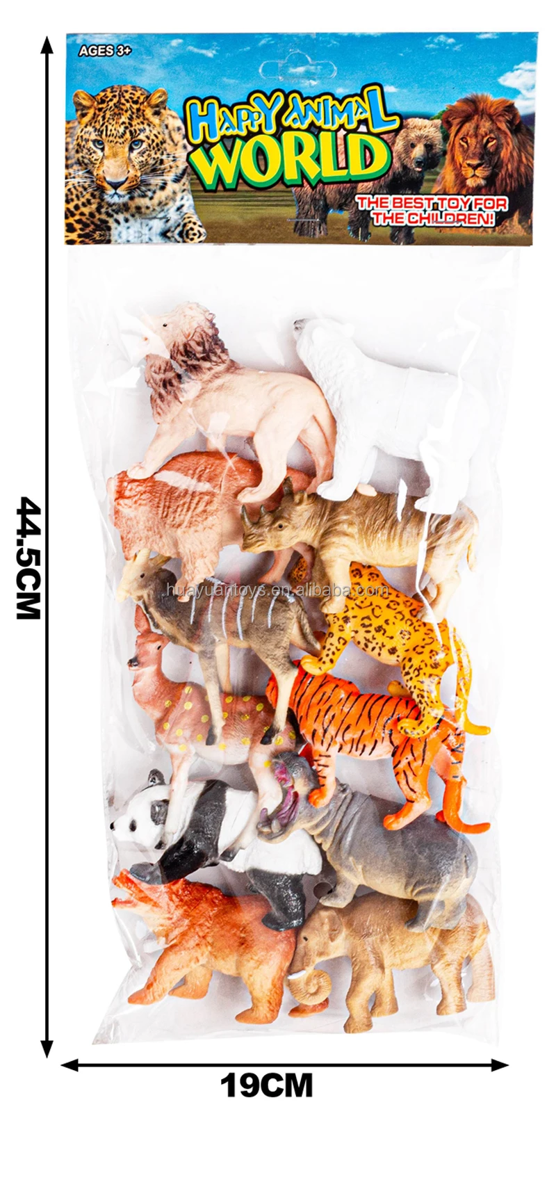 Plastic PVC Action Figures Horse Animals Set Toys Jungle Animal Figure ...