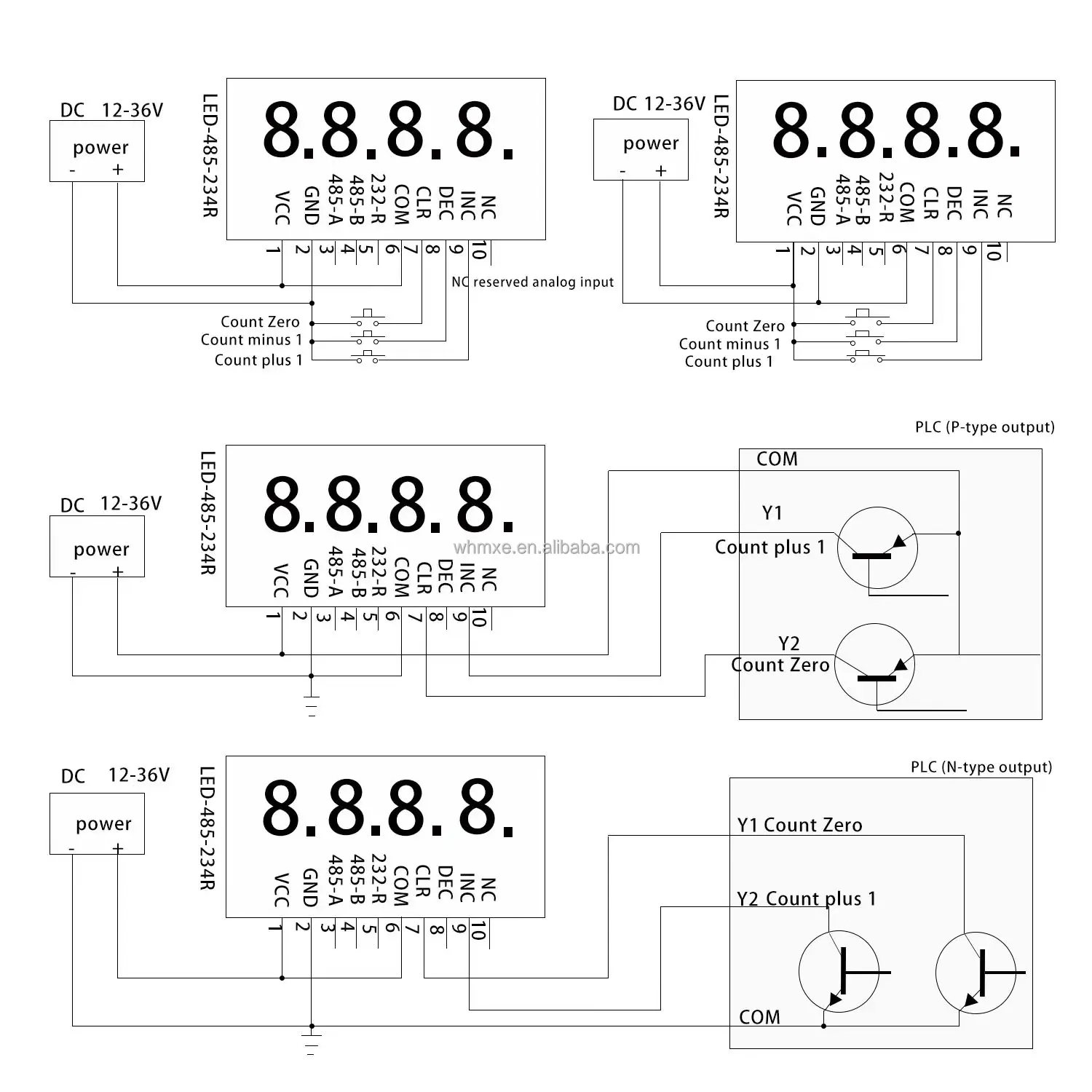 Modbus Rtu Ascii Industrial Led Segment Display Explosion Proof Led