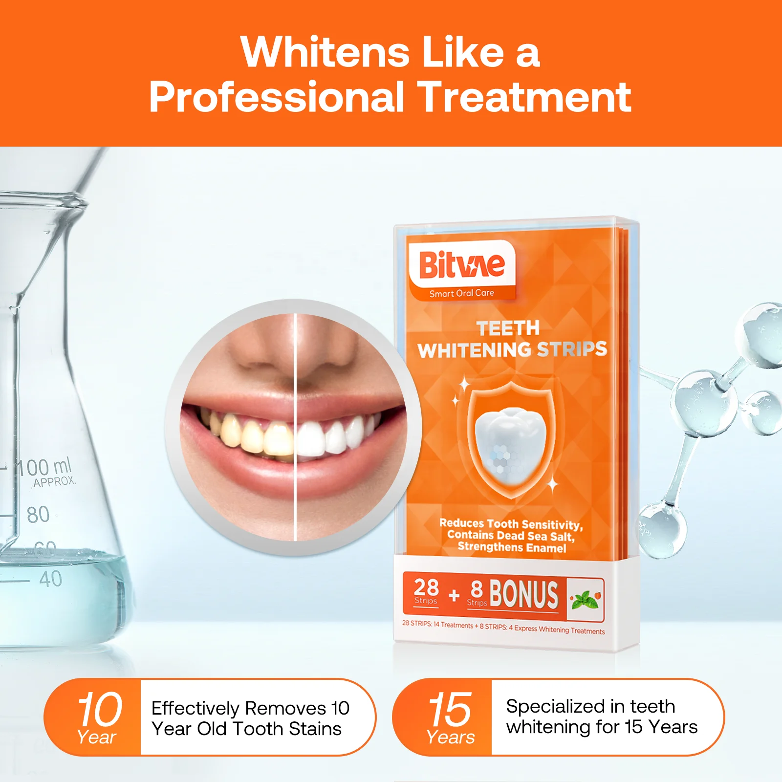 Bitvae Bv 018 Professional White Strips 18 Treatments 36 Strips - Buy ...