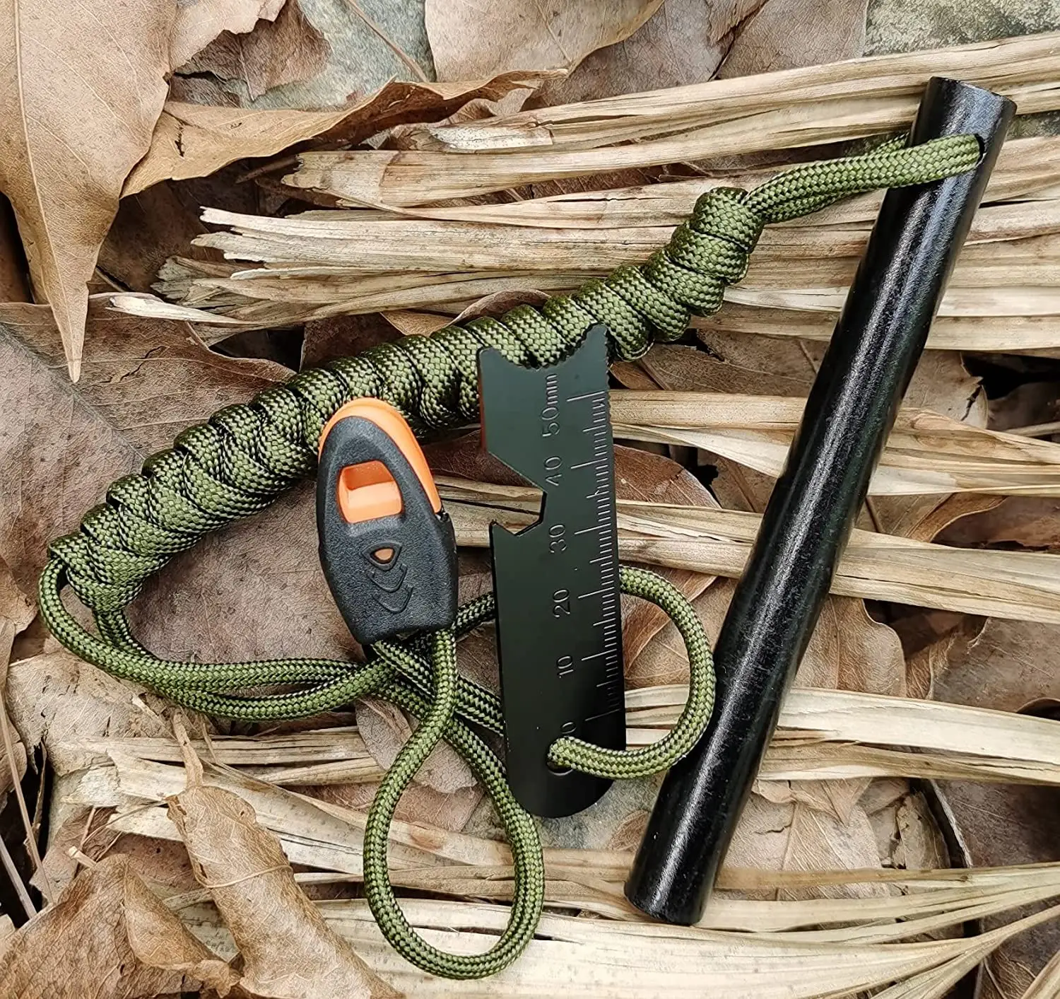 Camping Hiking Ferro Rod Striker Waterproof Steel Survival Ferrocerium ...
