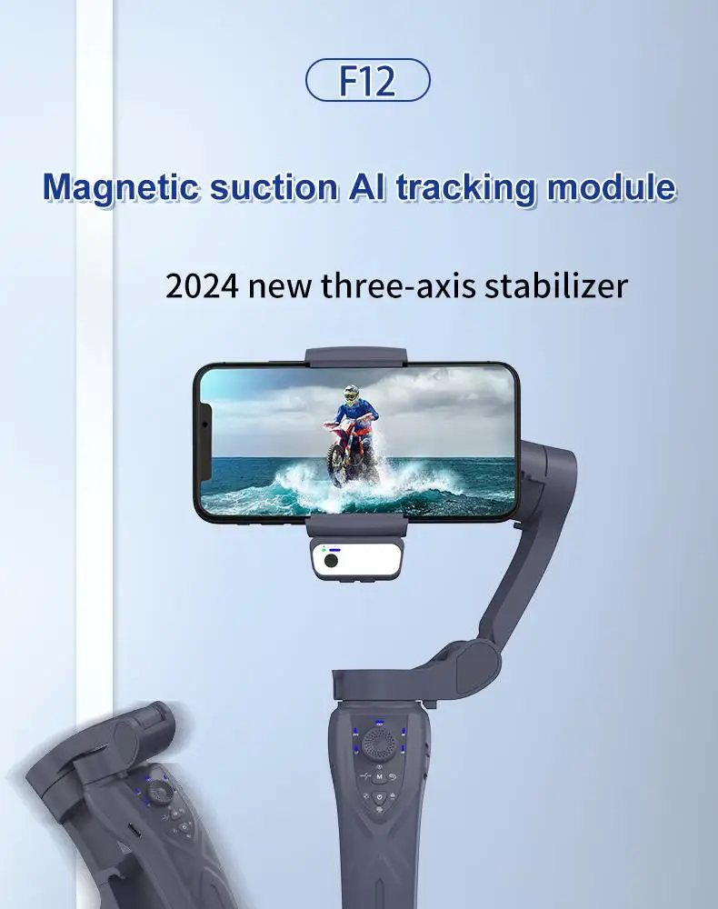 3 Axis Foldable Gimbal Stabilizer for Android and IOS