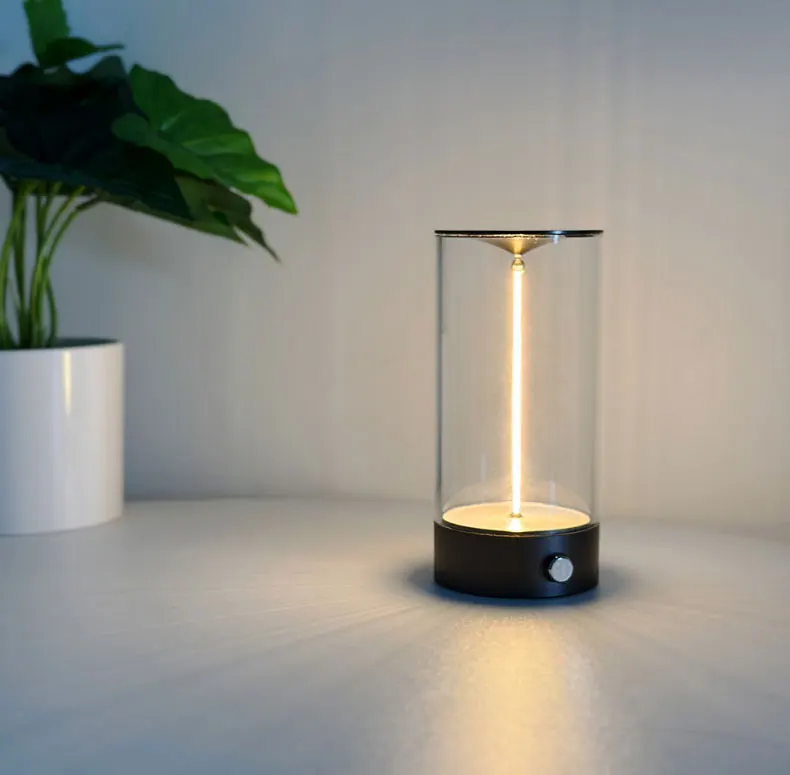 New Design Crystal Cordless Luxury Magnetic Flute Table Lamp With Great ...