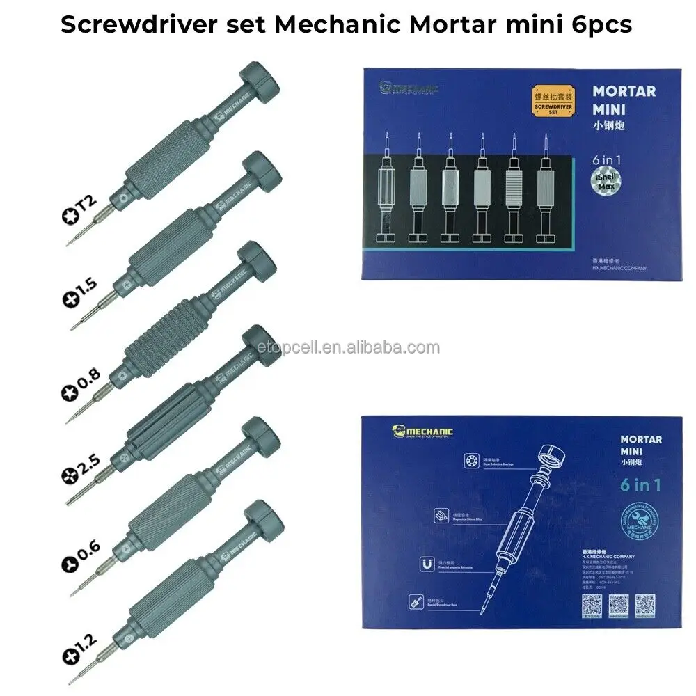 Mechanic MORTAR Mini Screwdriver Set Ishell Precision Steel Gun Phone ...
