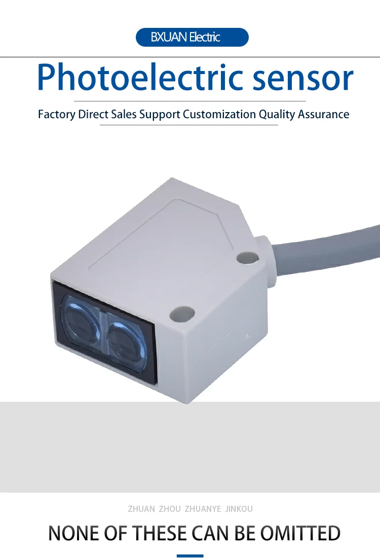 Bxuan Optical Proximity Sensor Reflection Npn Pnp 24v Square Laser Photoelectric Switch Sensor ...