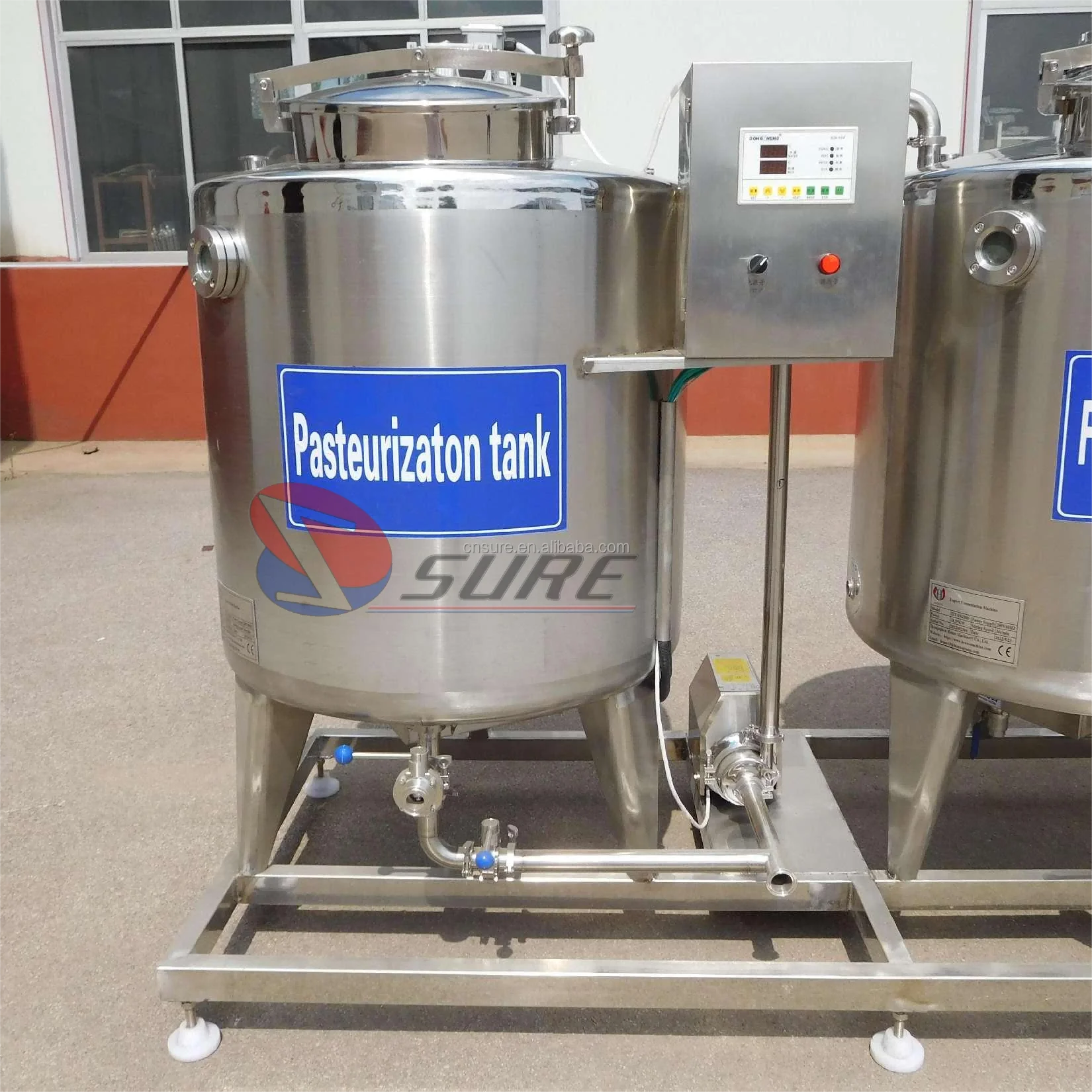 Food Grade Stainless Ice Cream And Milk Pasteurizer Machine/ Ice Cream Pasturization Machine ...