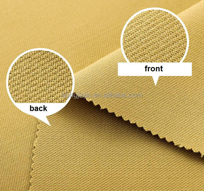 63% Polyester 34% Viscose 3% Spandex High Quality 2 Sided Twill Thick ...